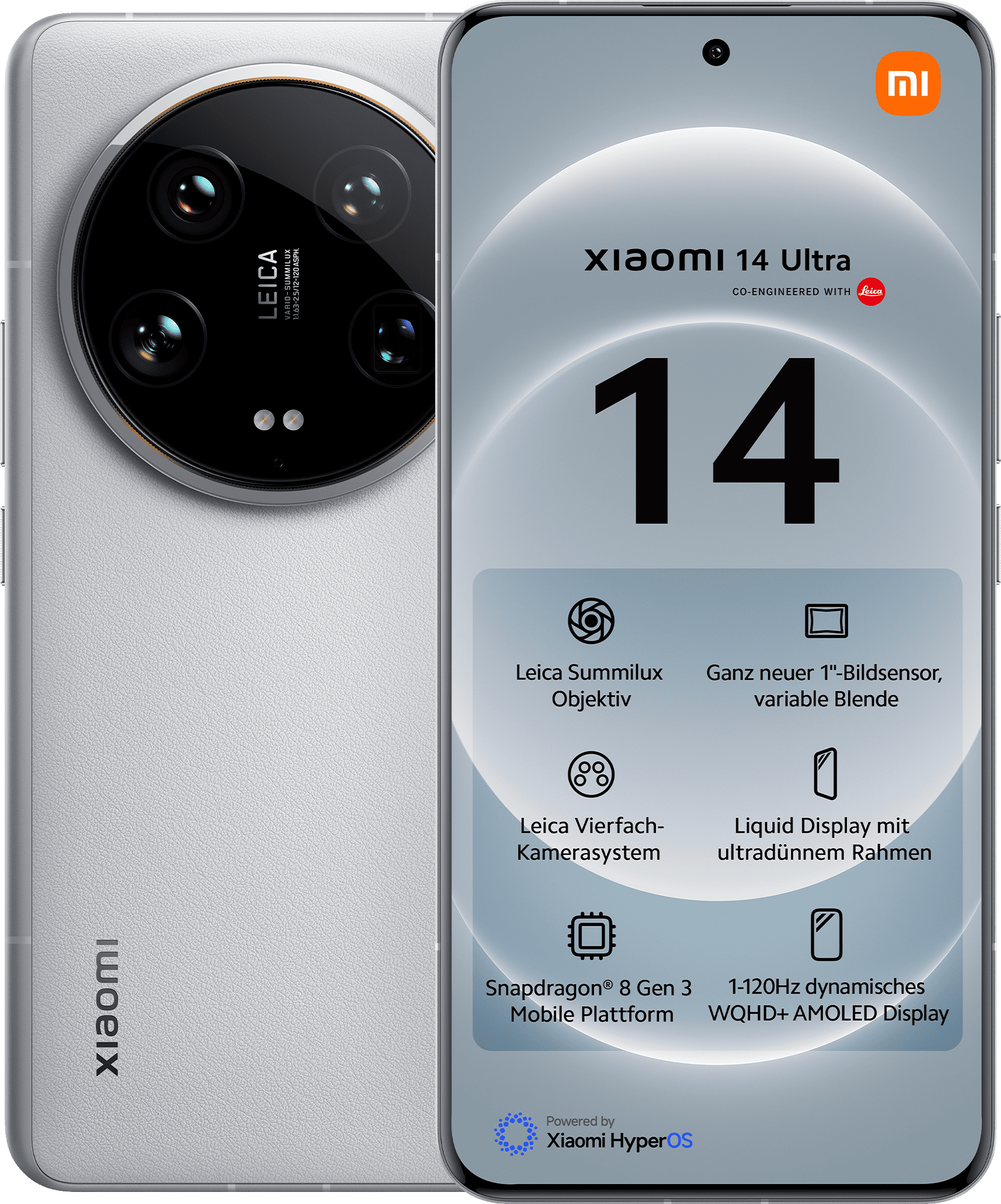 Xiaomi 14 Ultra mit Vertrag | Ab € 9,95 | 280 GB | 5G